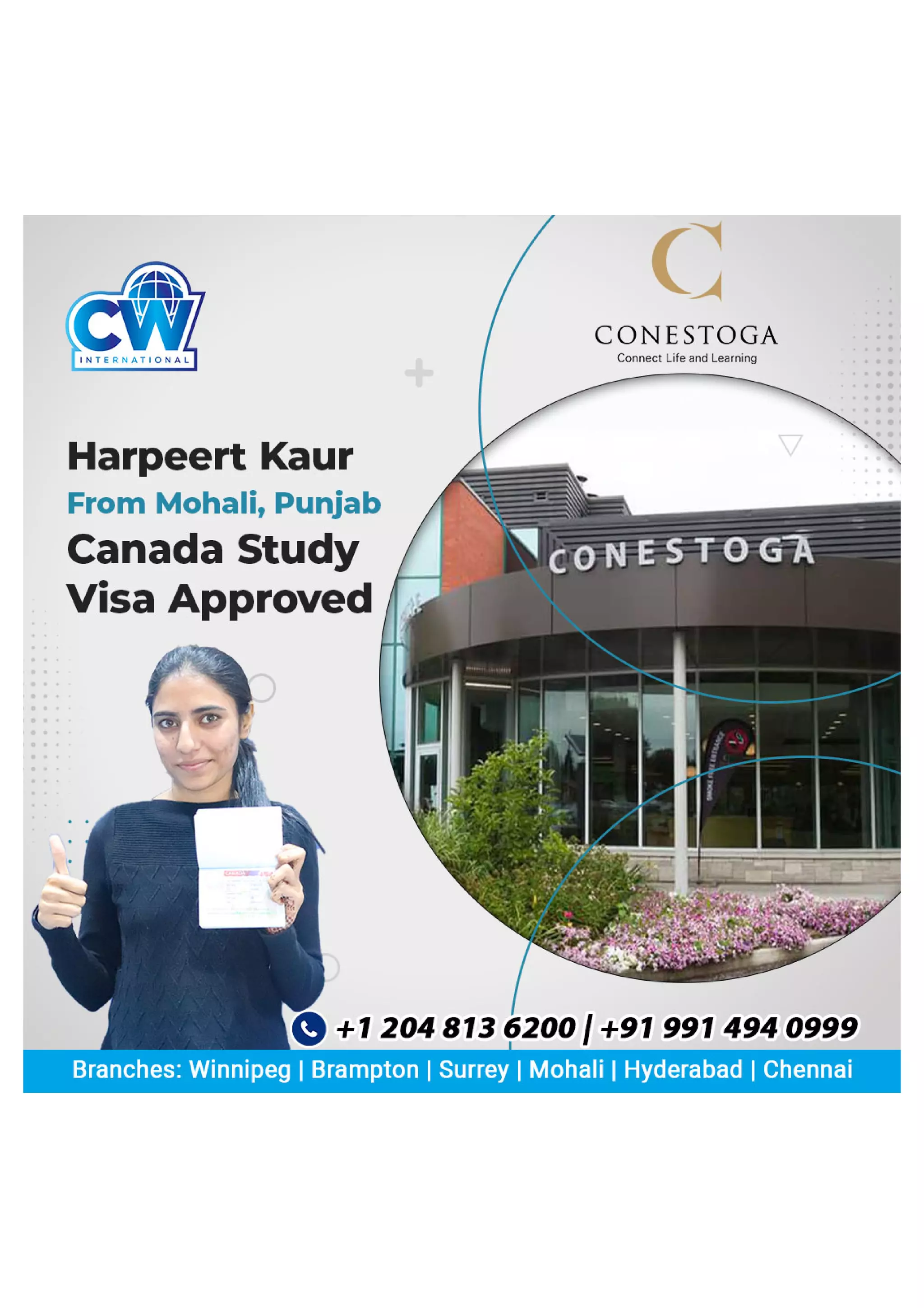 Study Visa Approved - CW International | PDF