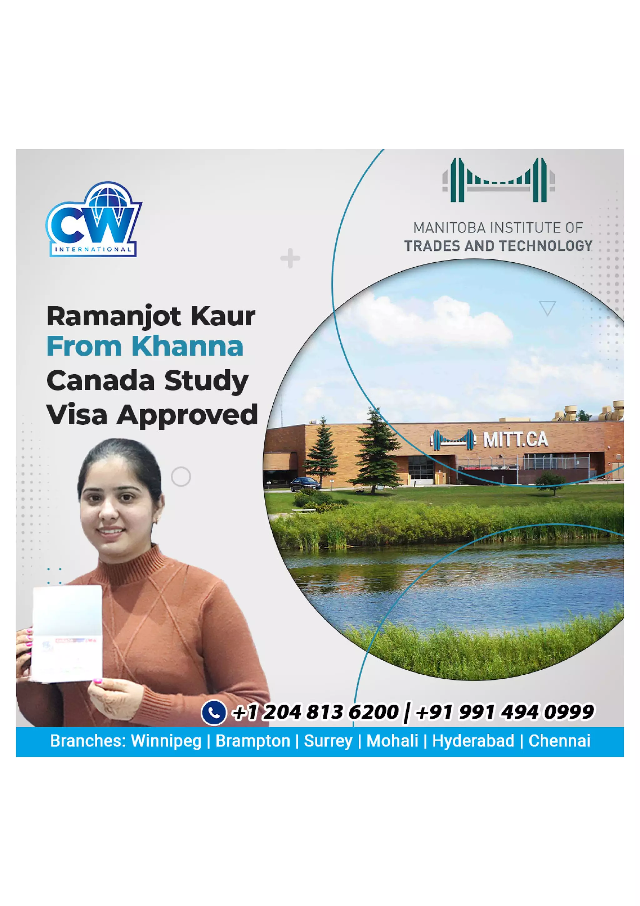 Study Visa Approved - CW International | PDF