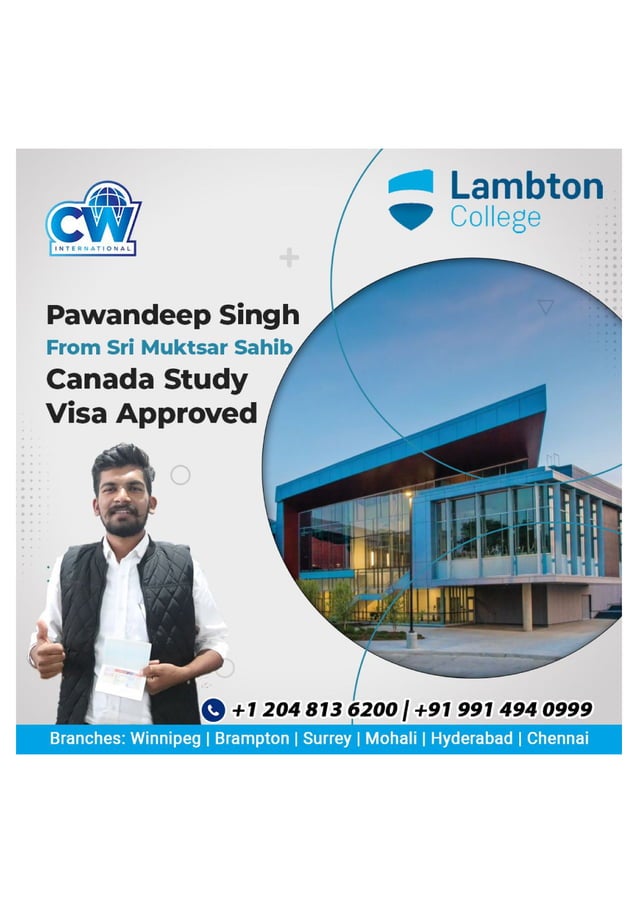 Study Visa Approved - CW International | PDF