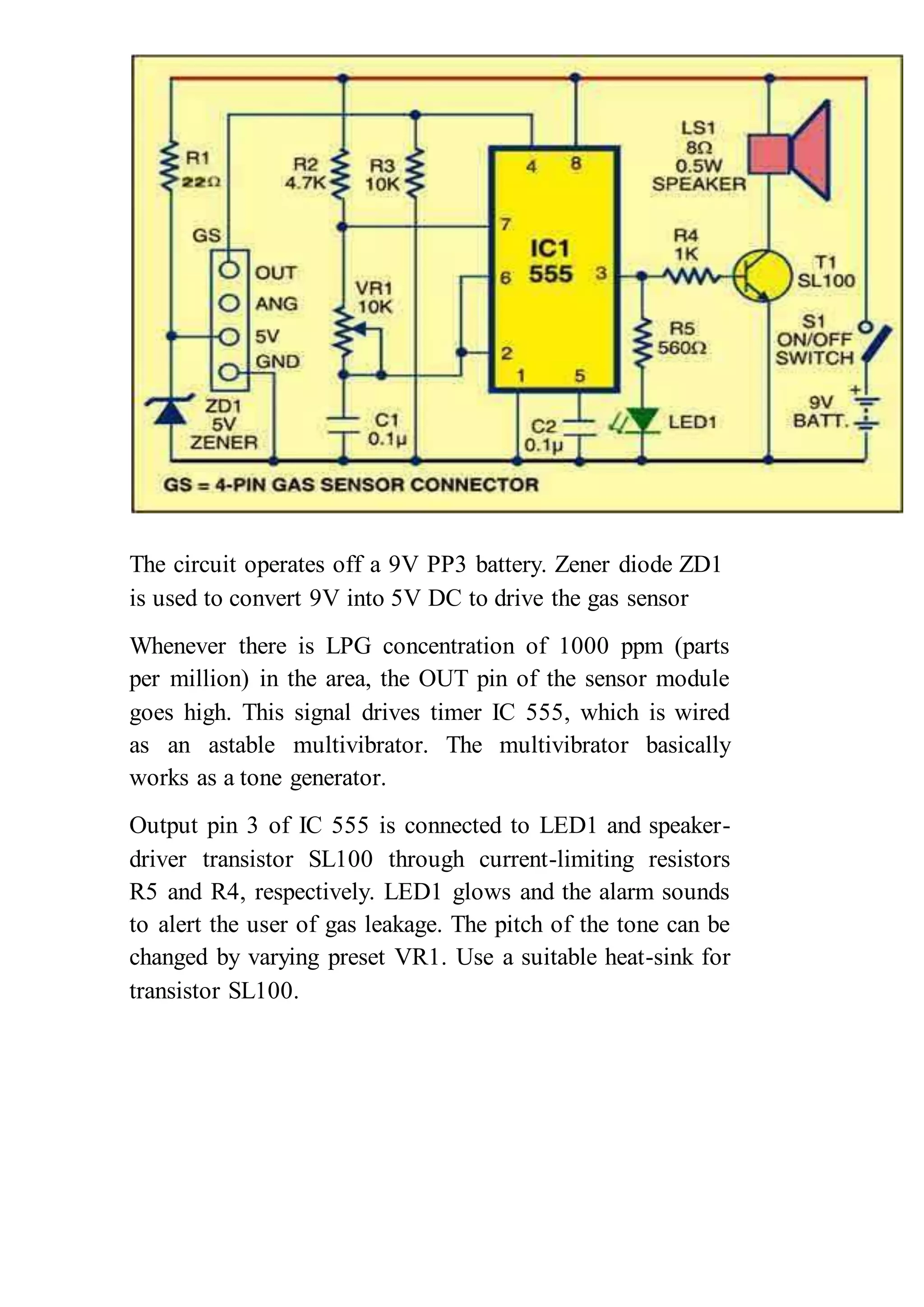 GAS sensor report | DOCX