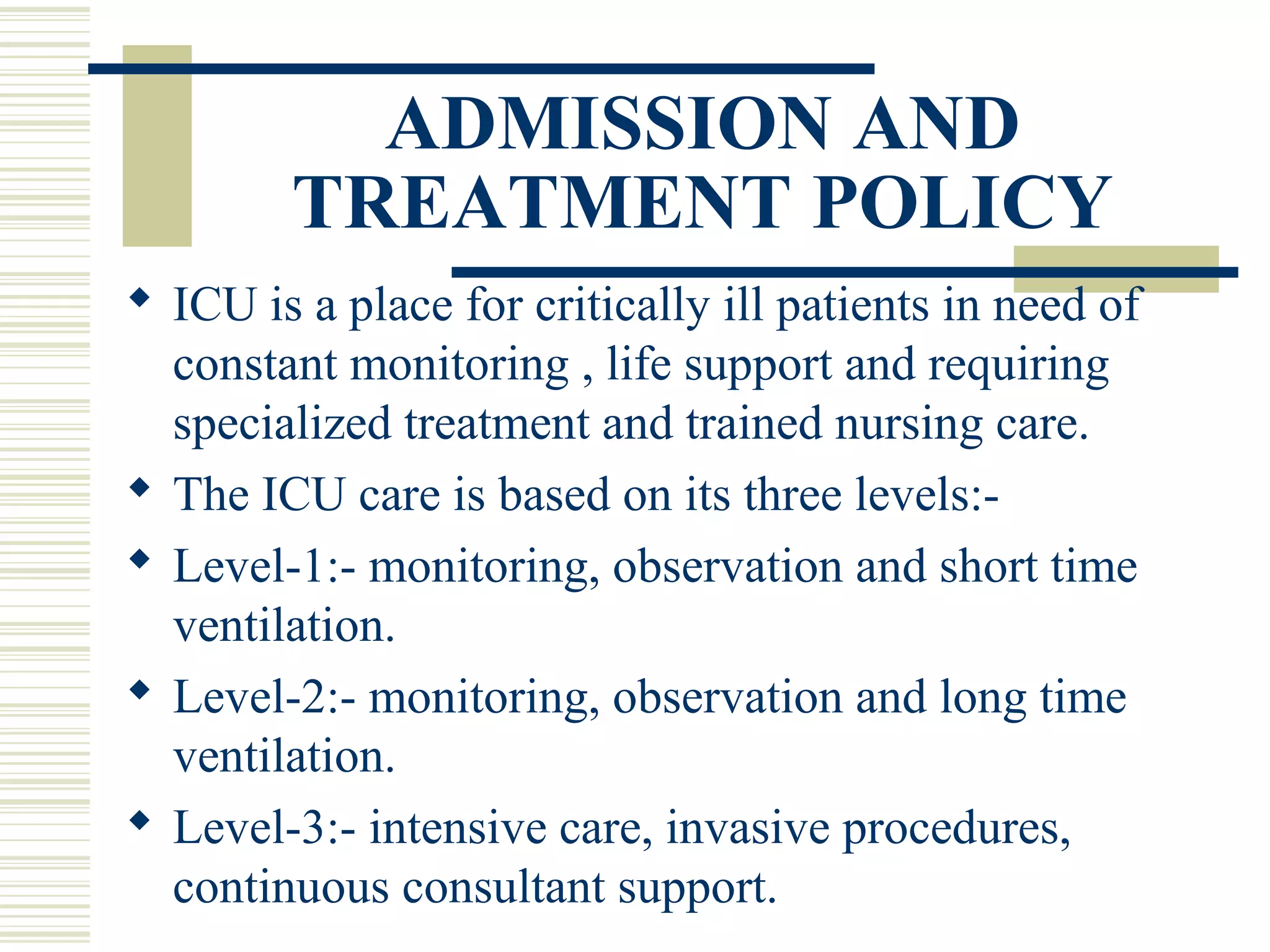 NEURO ICU SET UP | PPT