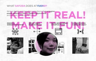 Design Innovation Talk at Central Saint Martins / Tomomi Sayuda & Tsu…