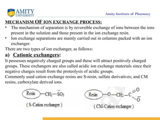 Ion Exchange chromatography: basics of chromatography | PPTX