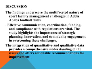 This Is Thesis On Challenges Of Sport Facility Managment | PPTX
