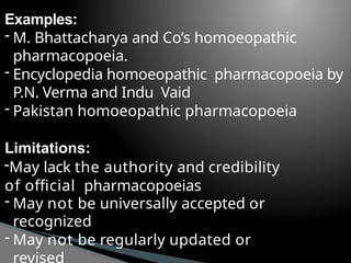 Homoeopathic pharmacopoeia standardization and quality control | PPTX