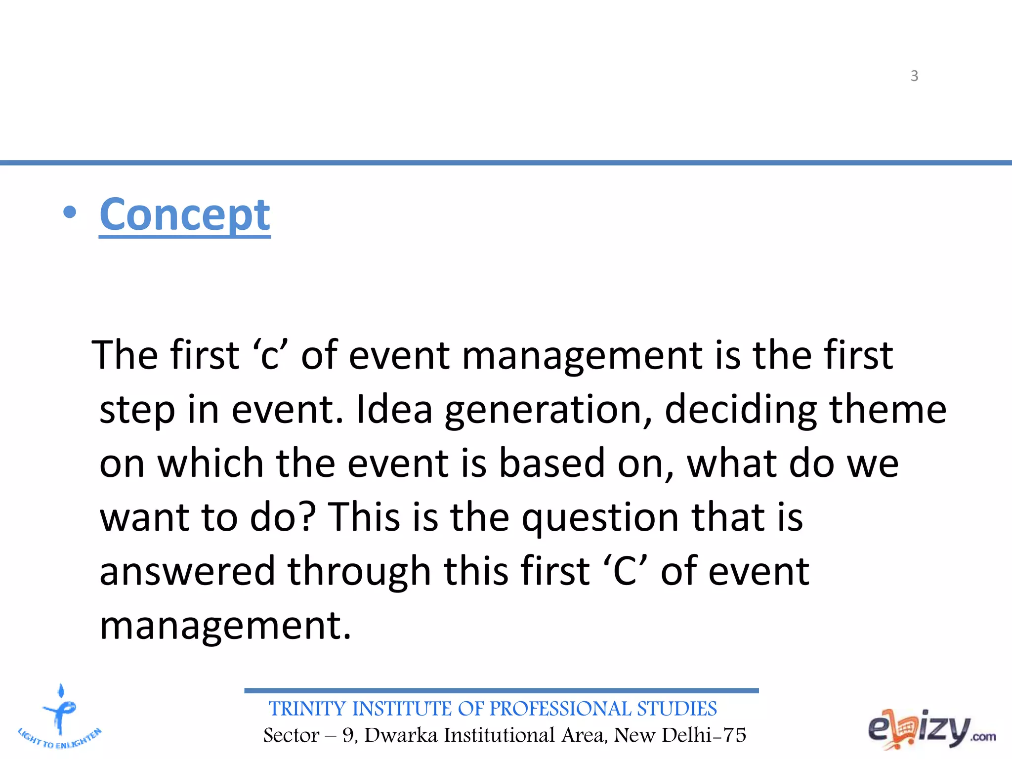 Event Management: Principles & Methods | PPTX