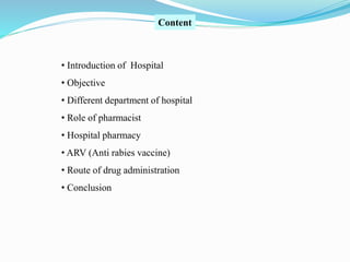 Hospital Training Presentation Bpharmacy | PPTX