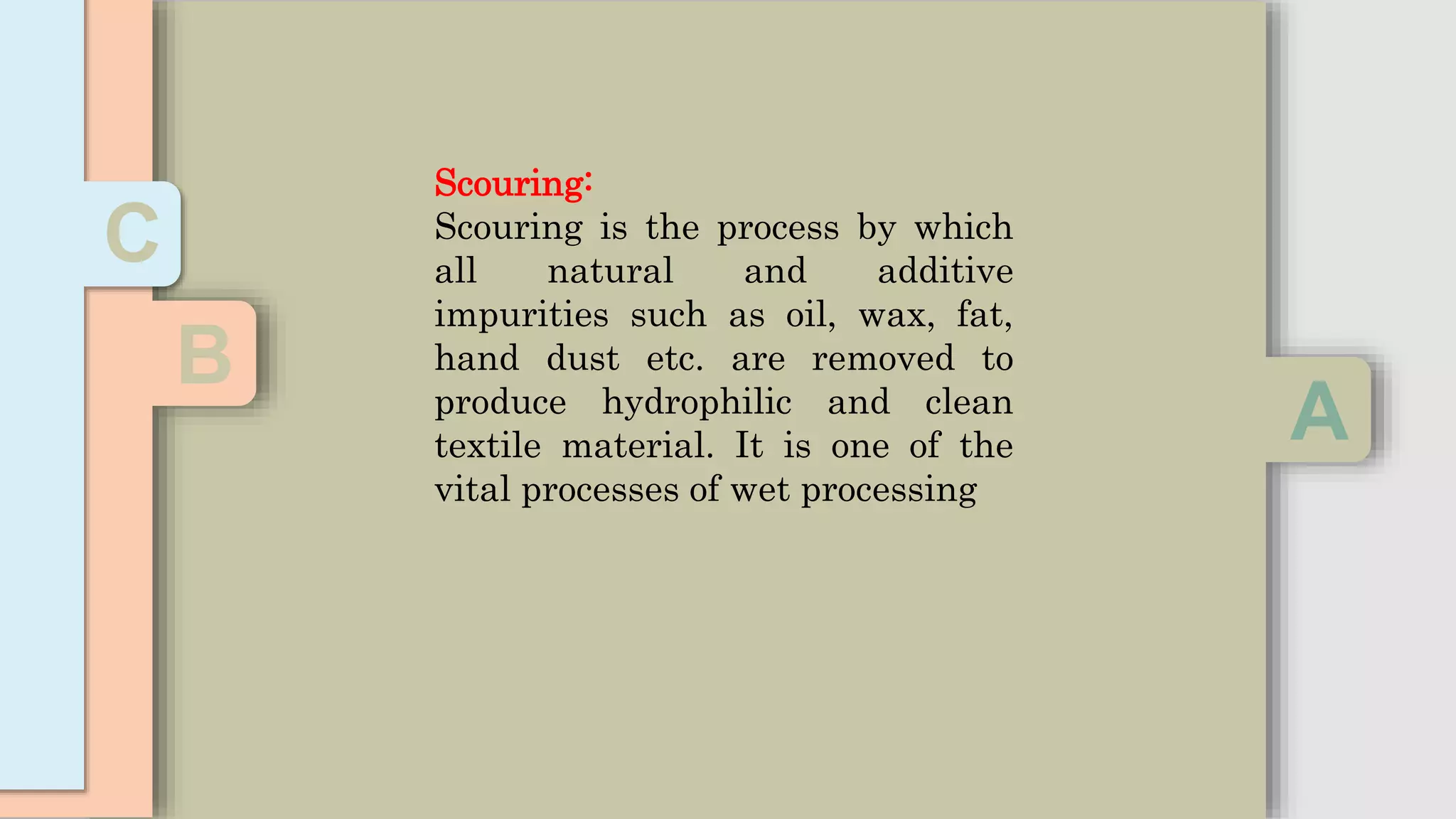 Presentation on Textile Scouring | PPTX