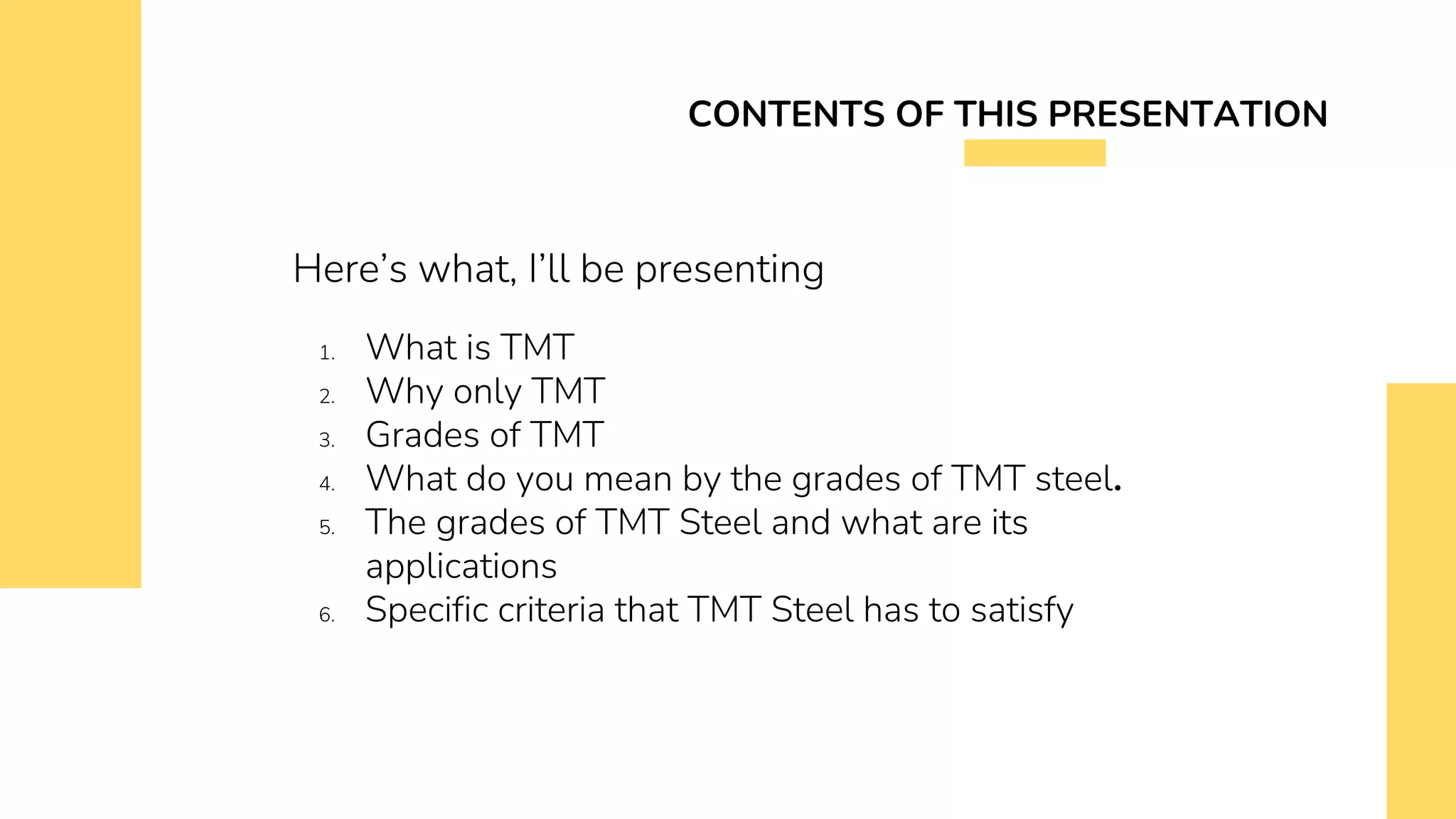 TMT bars and its Grades | PPTX