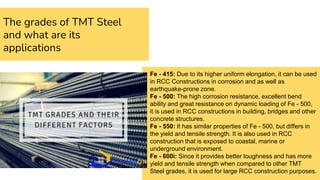 TMT bars and its Grades | PPTX