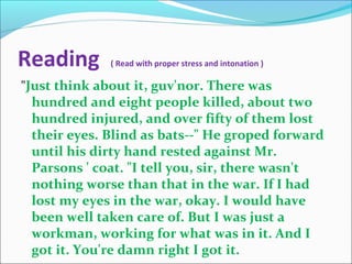 A MAN WHO HAD NO EYES | PPT