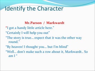 A MAN WHO HAD NO EYES | PPT