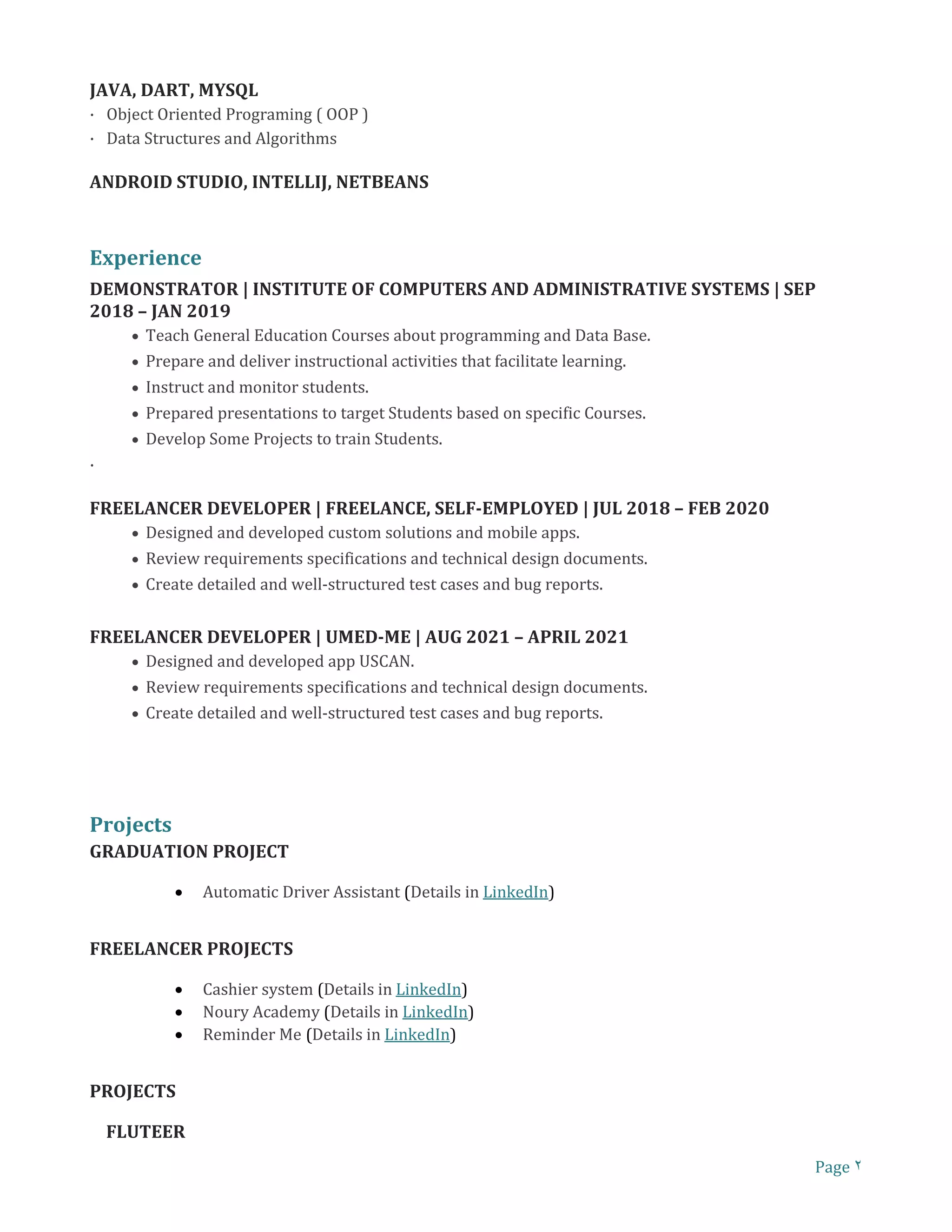 Amany ibrahim fouda resume | PDF