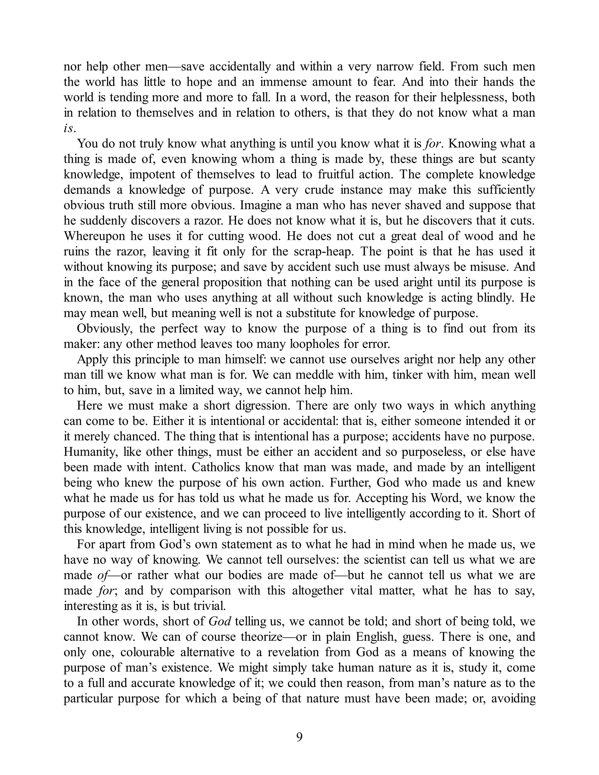 A Map of Life - Frank Sheed | PDF