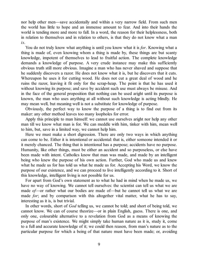 A Map of Life - Frank Sheed | PDF