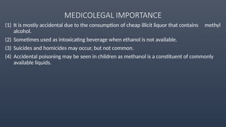 Methanol poisoning- Forensic Toxicology.pptx