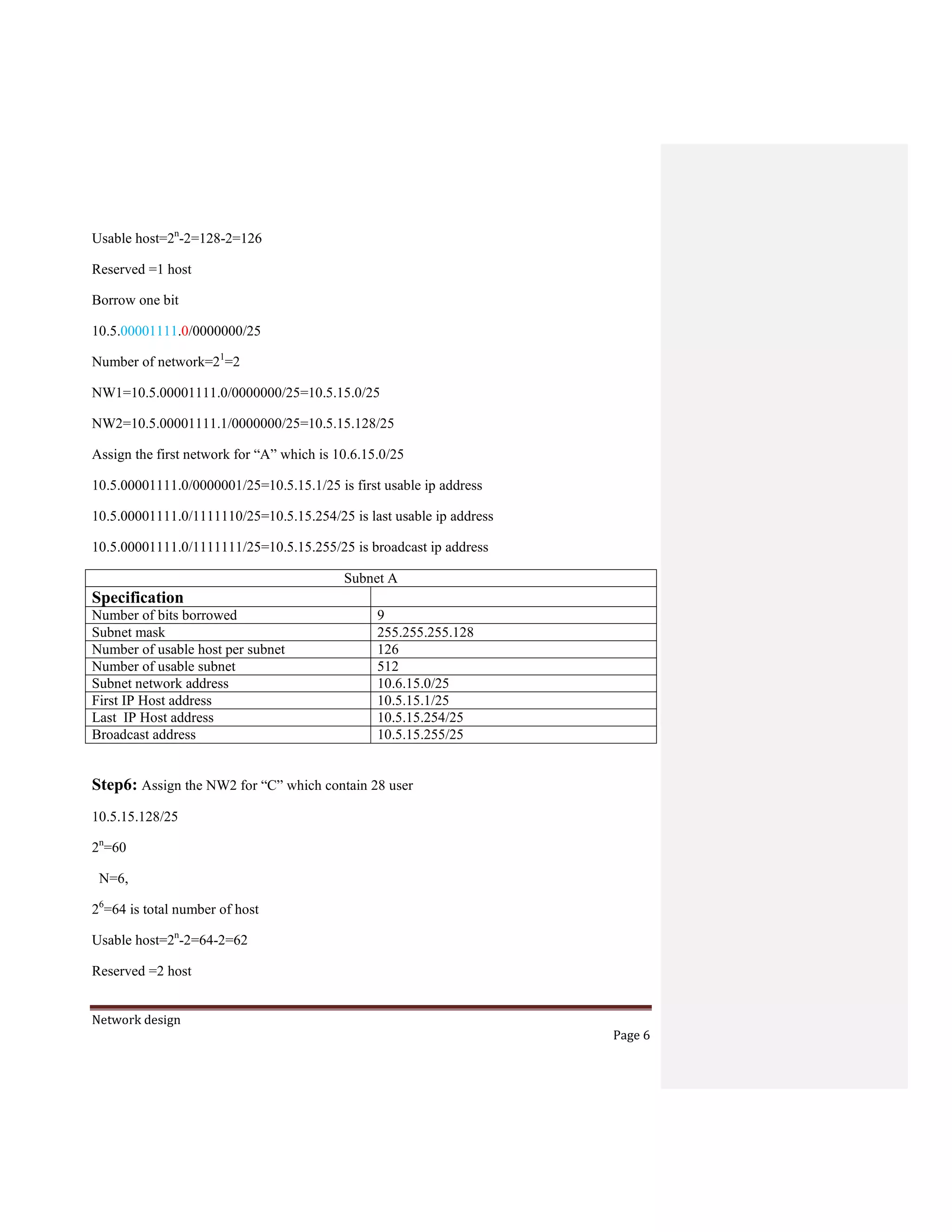 Amare network design-assignmentttt | PDF