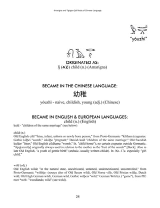 Amarigna & Tigrigna Qal Roots of Chinese Language | PDF