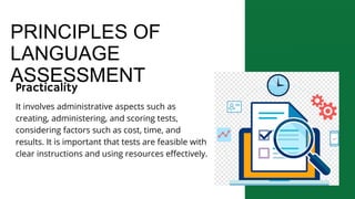 ASSESSMENT AND EVALUATION: Principles of Language Assessment | PPT