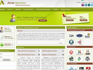 Amar Infotech Development portfolio | PPTX