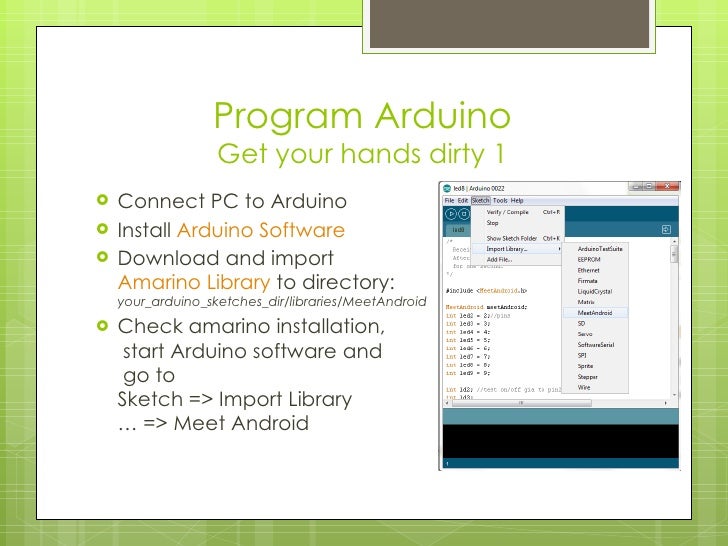 Amarino "Android meet Arduino"
