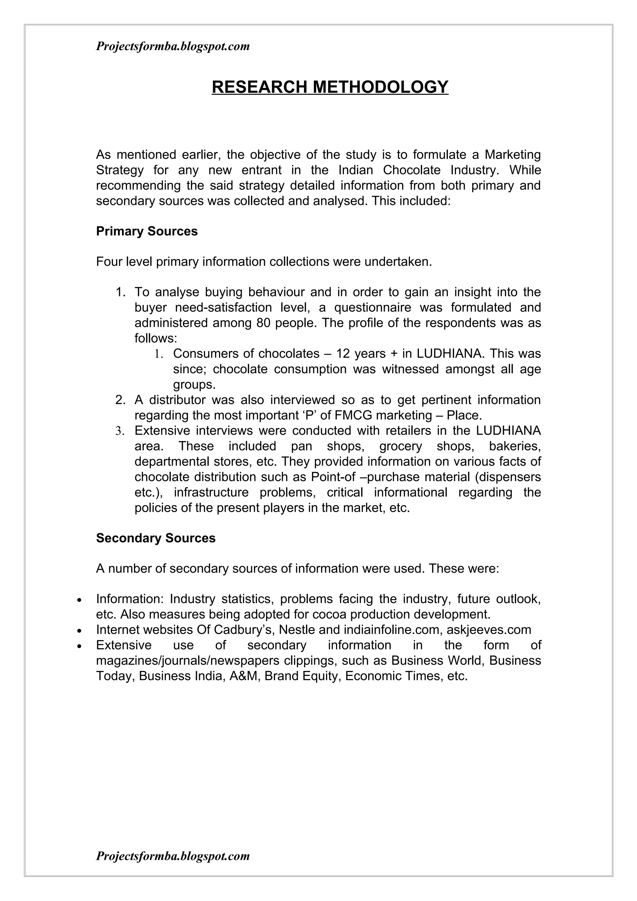 A marketing project report on nestle vs cadbury | DOC | Business ...