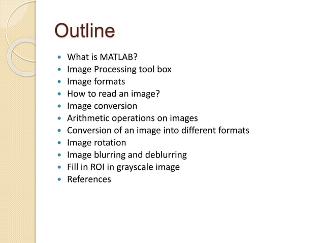 Image Processing Using MATLAB | PPTX
