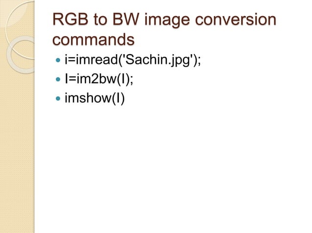 Image Processing Using MATLAB | PPTX