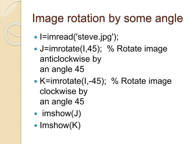 Image Processing Using MATLAB | PPTX