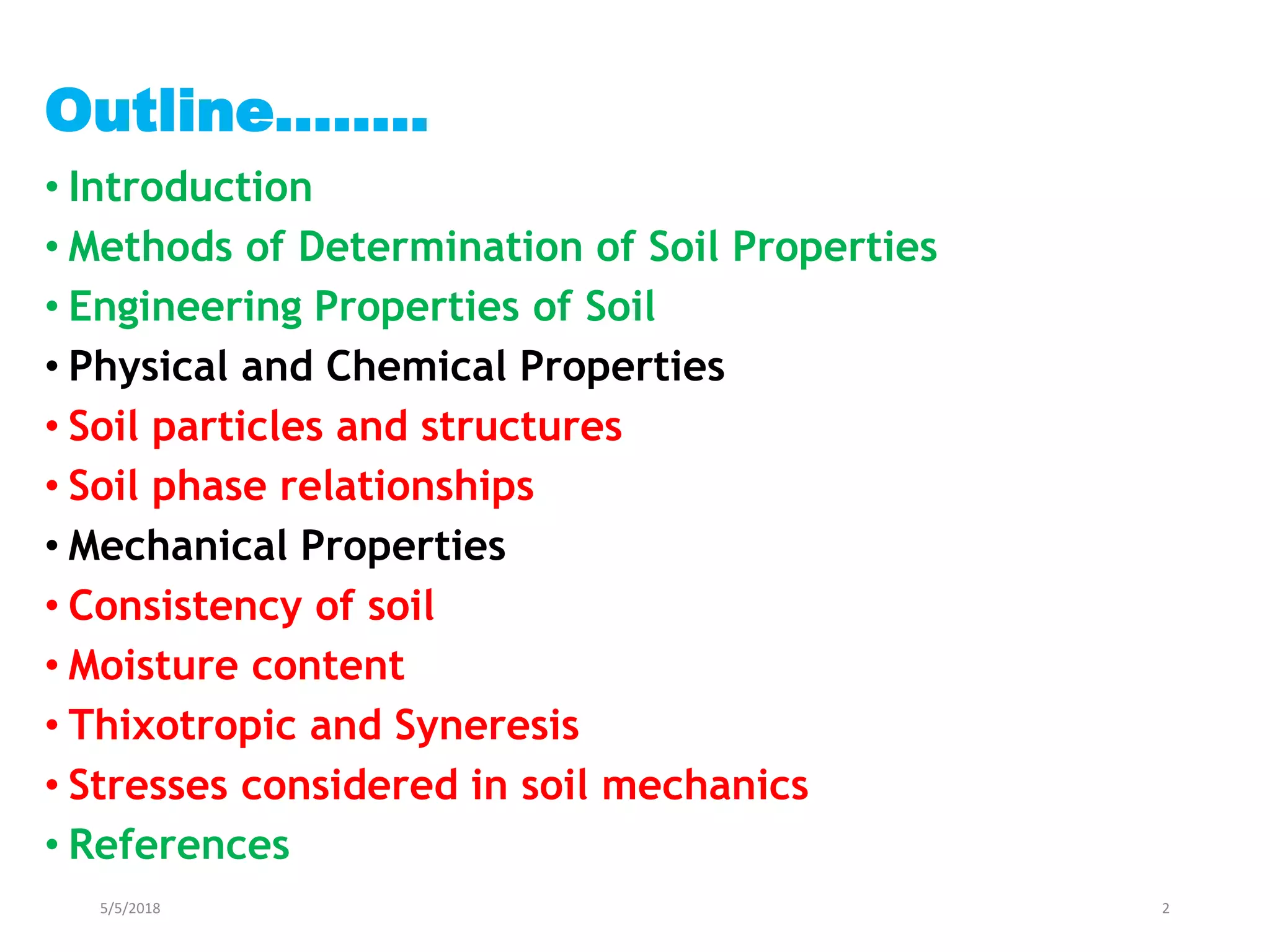 Engineering properties of soil | PPTX