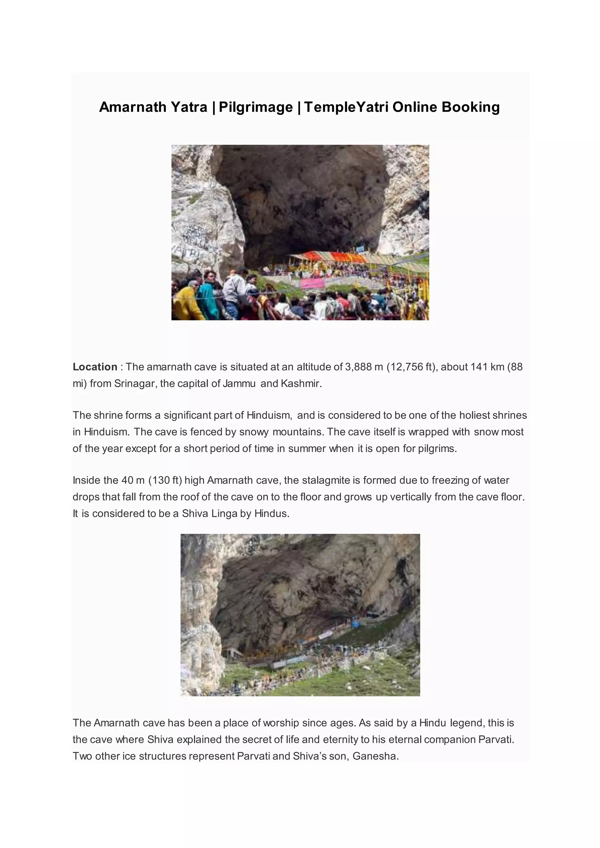 Amarnath yatra | DOCX
