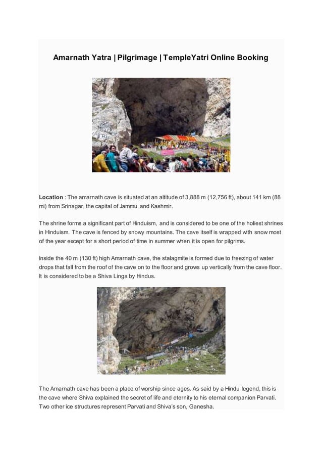 Amarnath yatra | PDF