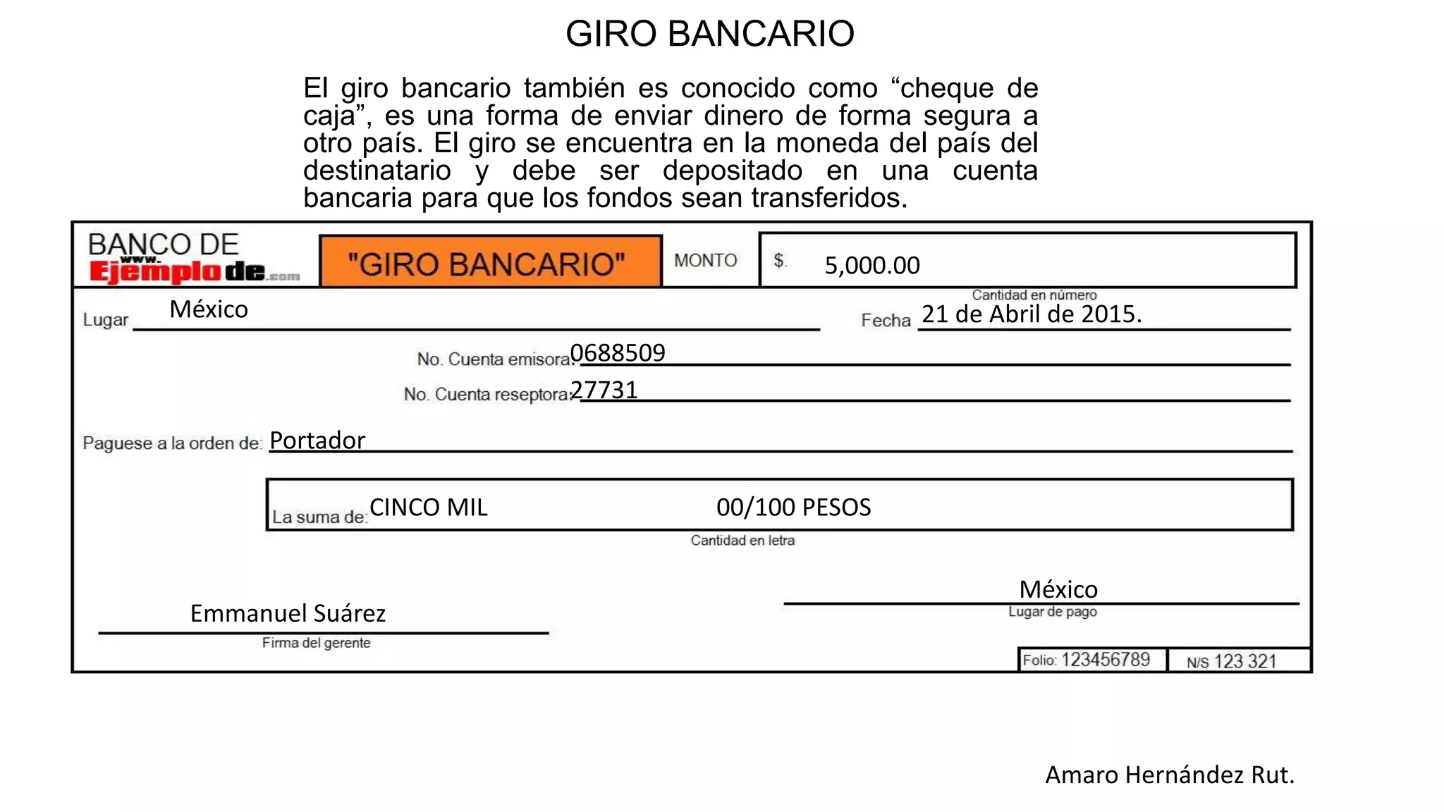 Giro bancario | PPTX