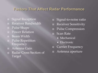 ppt on radar system | PPTX