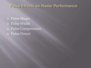 ppt on radar system | PPTX