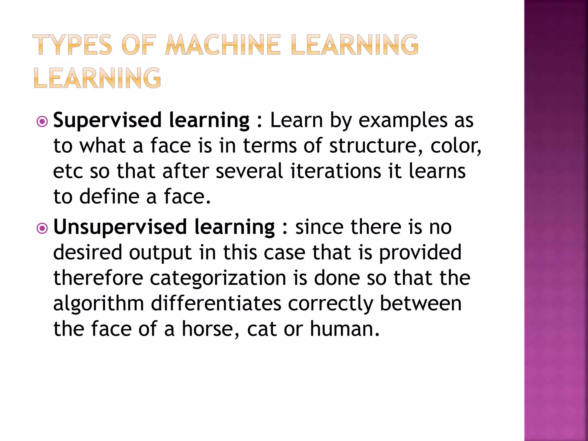 supervised learning | PPTX