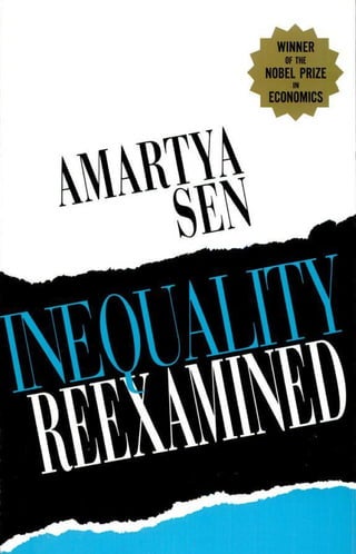 Amartya Sen - Inequality Reexamined (Russell Sage Foundation Books ...