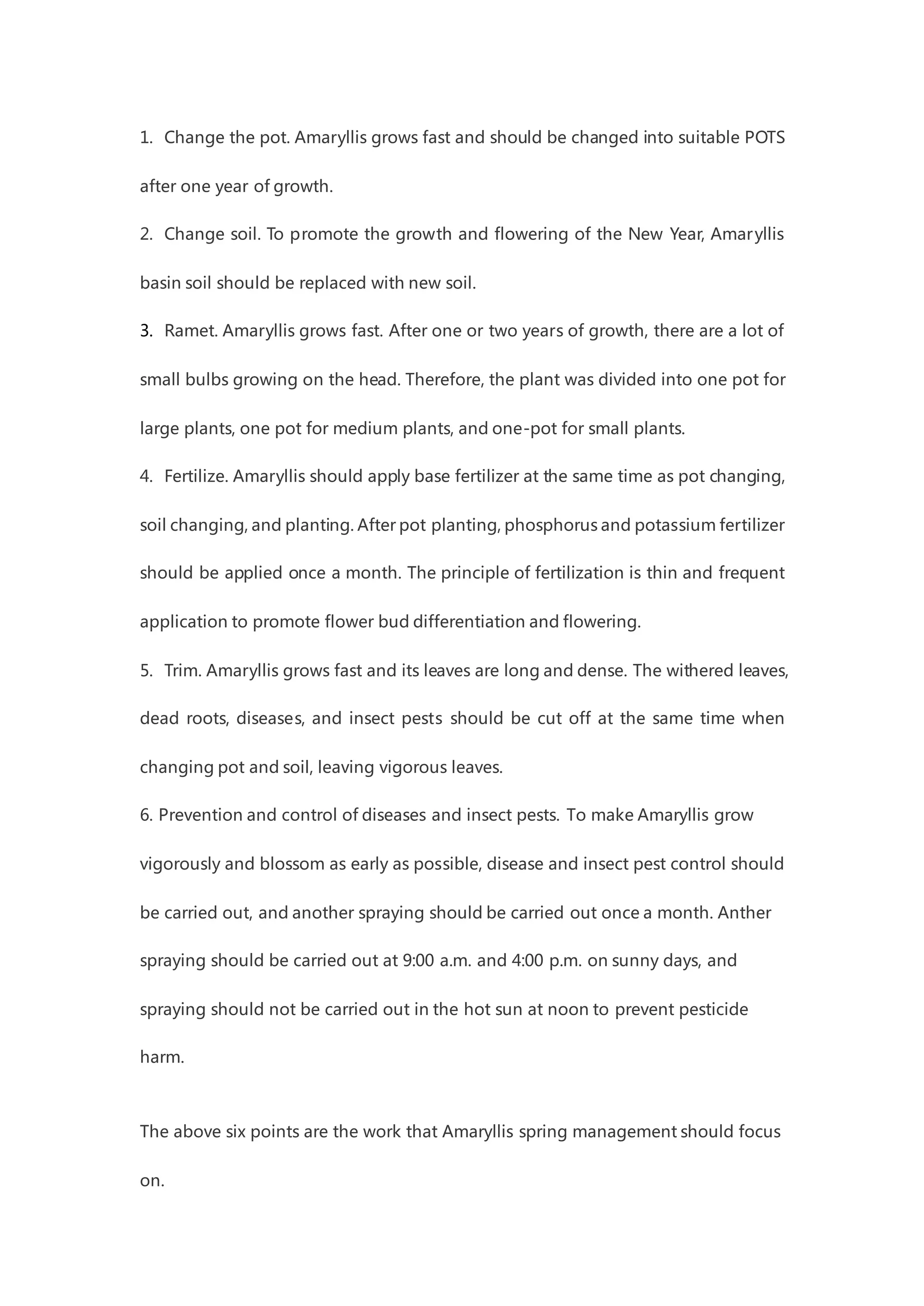 Amaryllis: Tips on Growing and Caring for this Beautiful Flower | DOCX