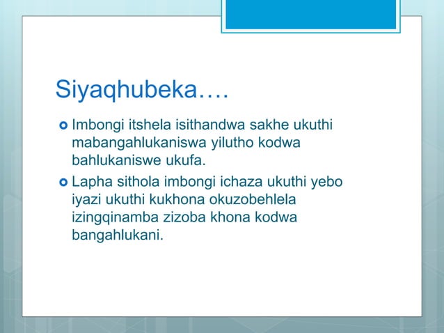 Poems written in Zulu (Izinkondlo) | PPTX