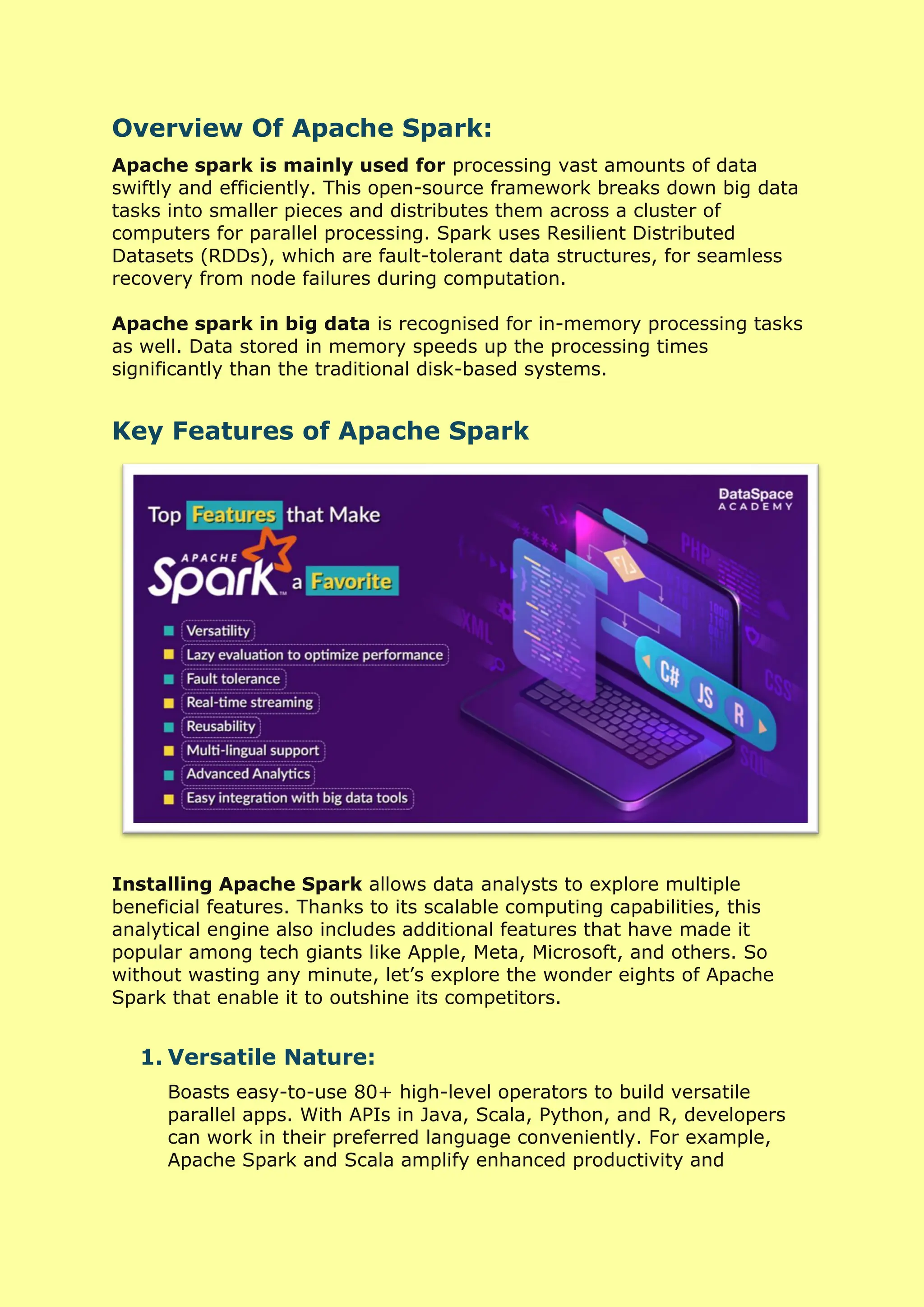 A Master Guide To Apache Spark Application And Versatile Uses.pdf | Databases | Computer ...
