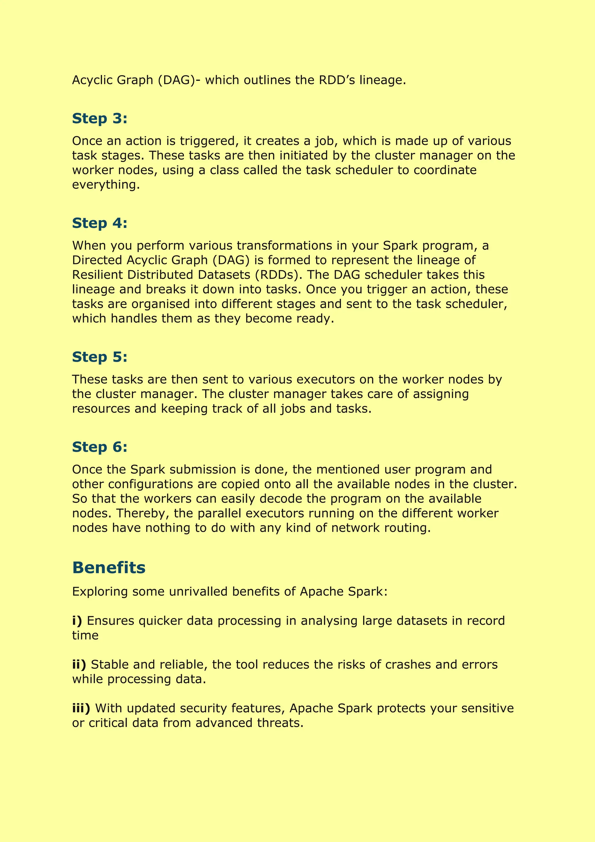 A Master Guide To Apache Spark Application And Versatile Usespdf Databases Computer