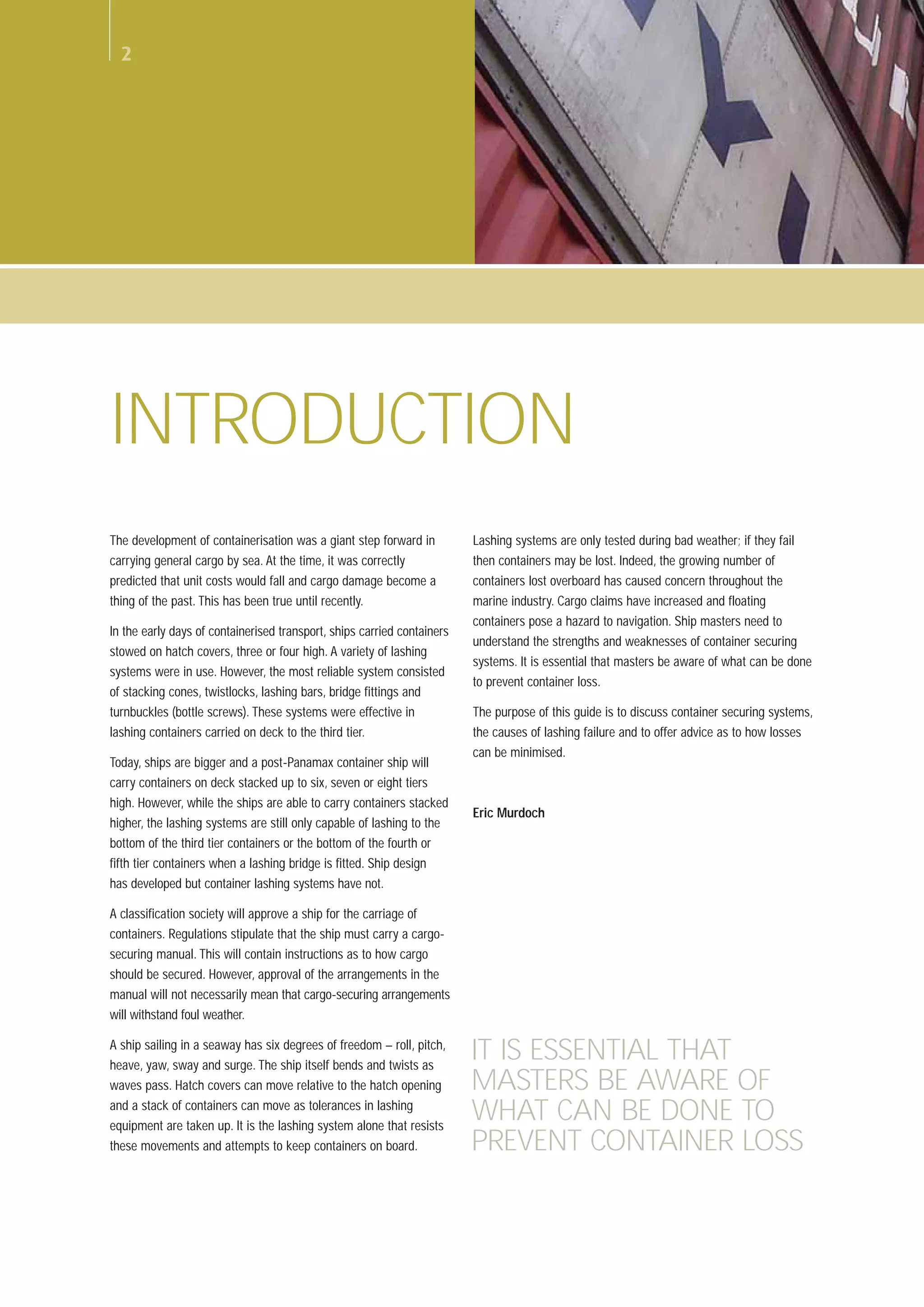 Masters Guide to Container Securing | PDF