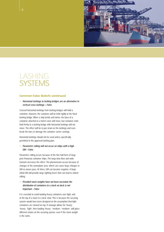 Masters Guide to Container Securing | PDF