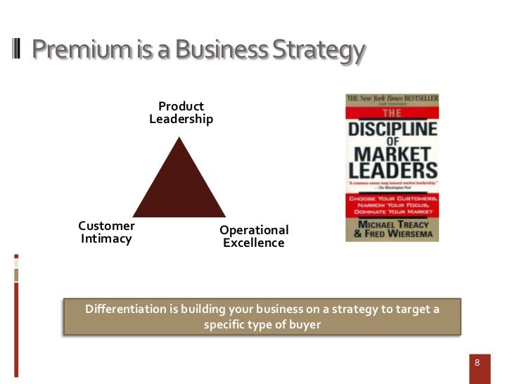 Taking a premium position in the market