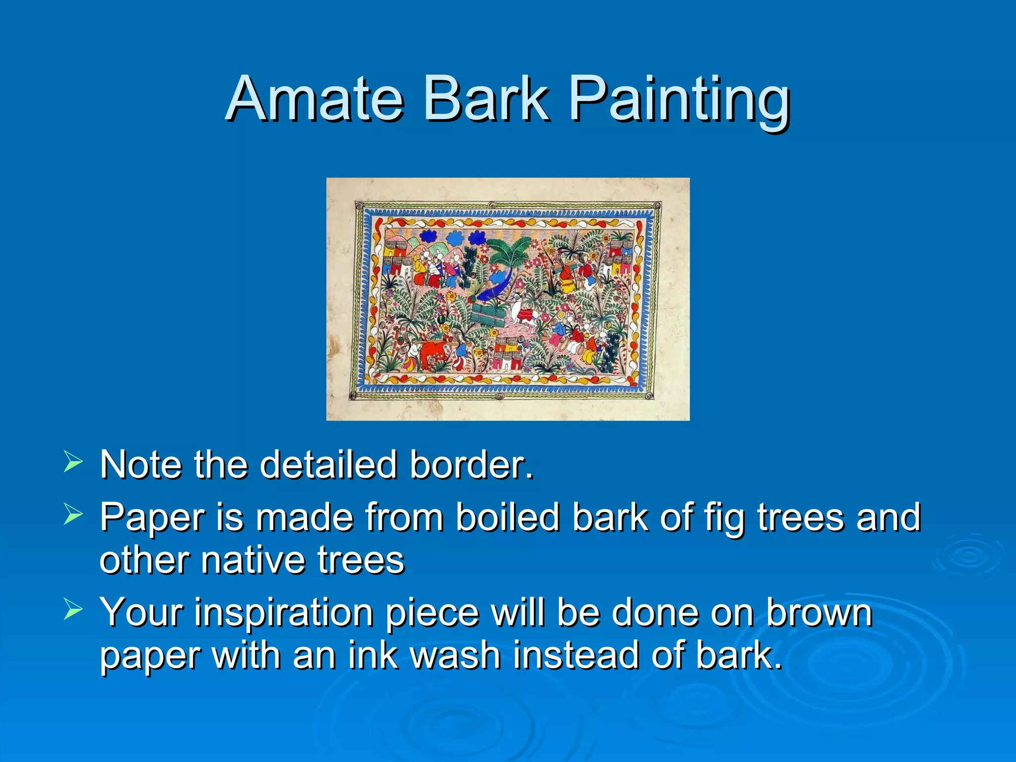 Amate bark painting presentation | PPT