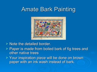 Amate bark painting presentation | PPT