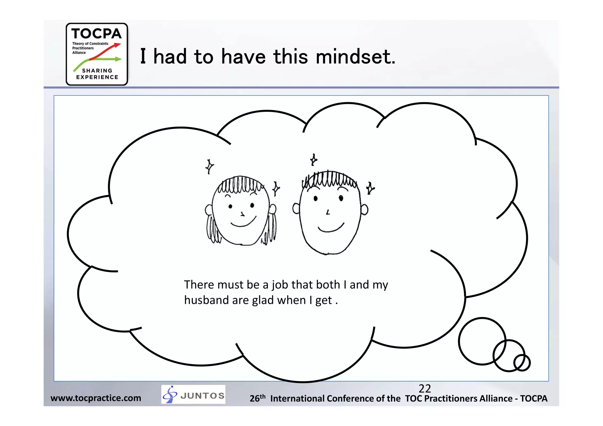 13 years of experience on using TOC Thinking Process for my life | PPT