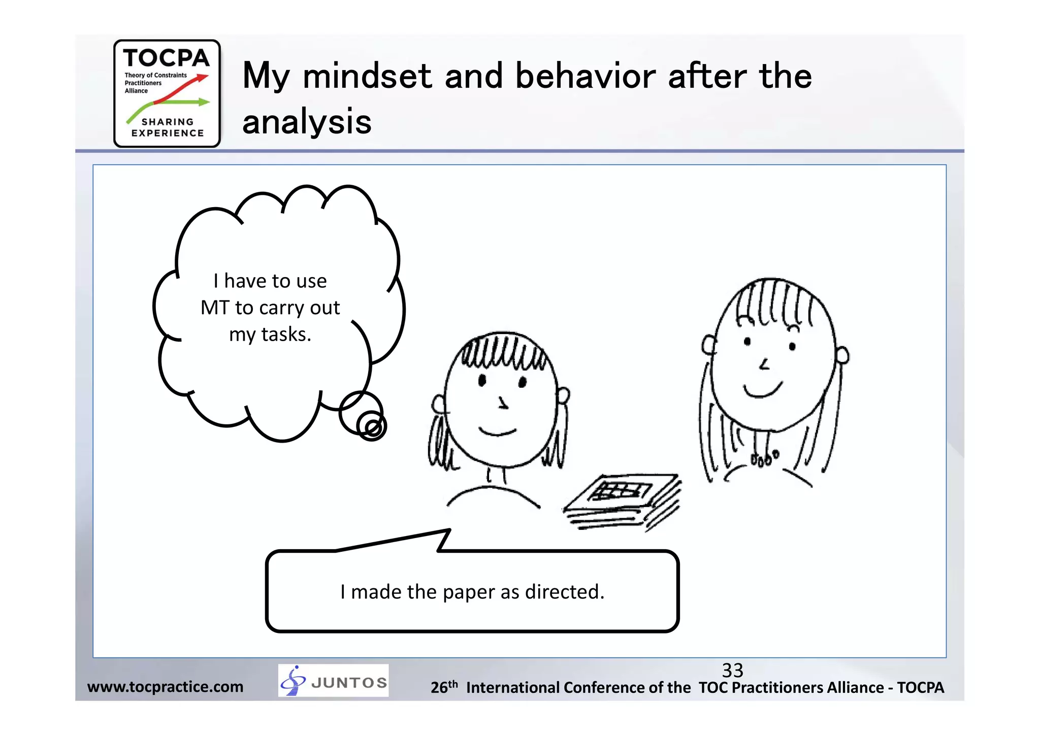 13 years of experience on using TOC Thinking Process for my life | PPT