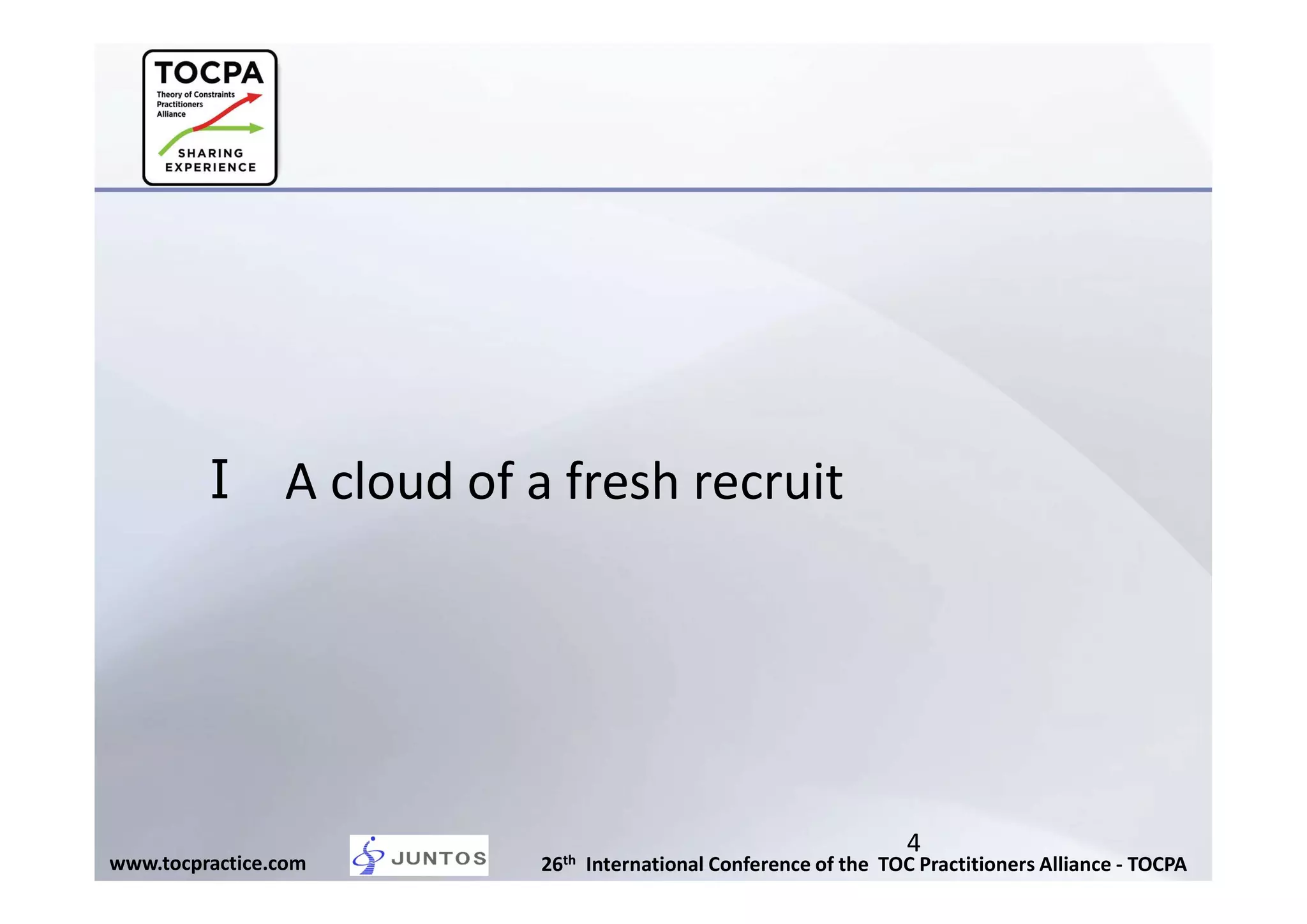 13 years of experience on using TOC Thinking Process for my life | PPT