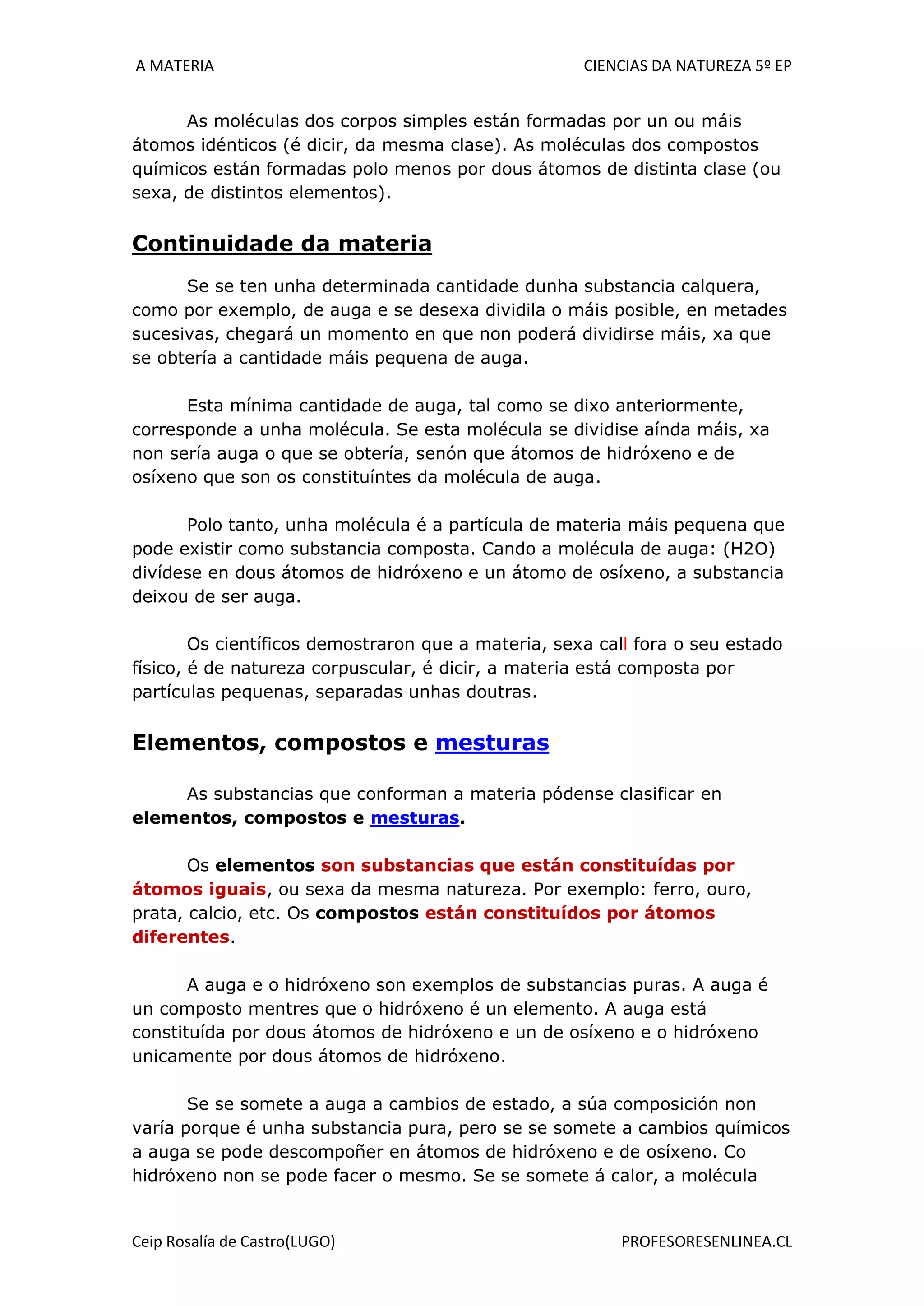 A materia(profesoresenlinea) | PDF